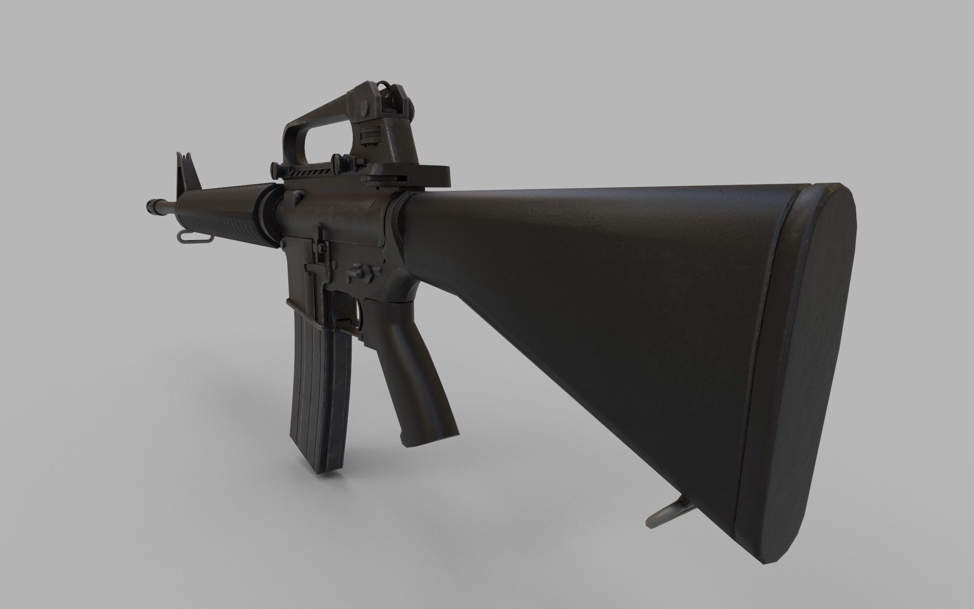 3D model M16A4 Assault Rifle Low-poly 3D model VR / AR / low-poly ...