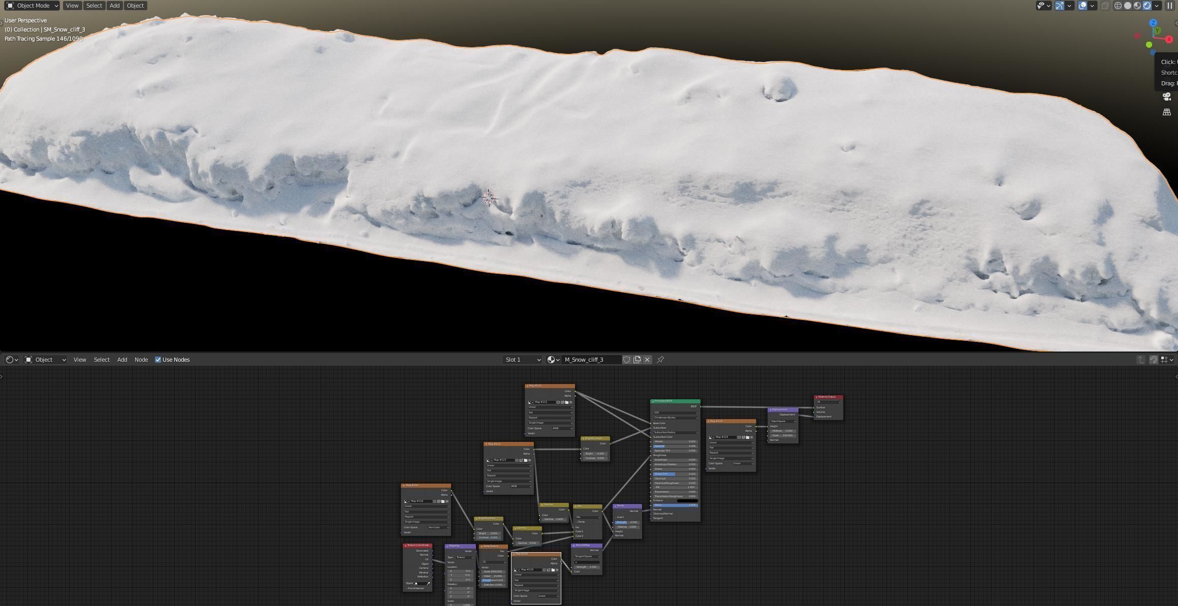 Realistic snowdrift snow pile 3D model | CGTrader