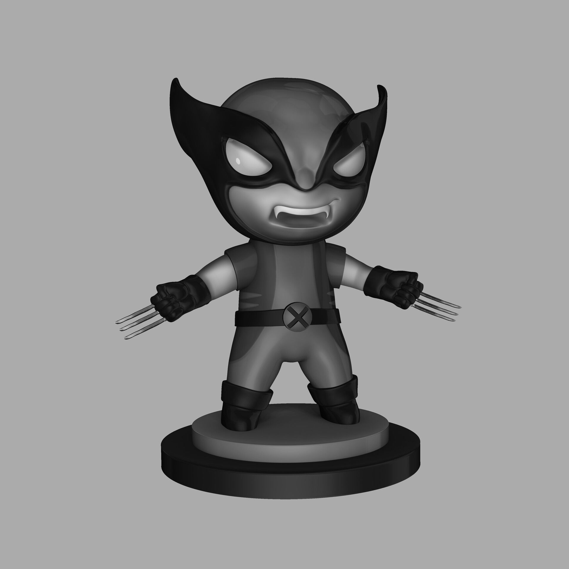 Wolverine STL figurine 3D model 3D printable | CGTrader