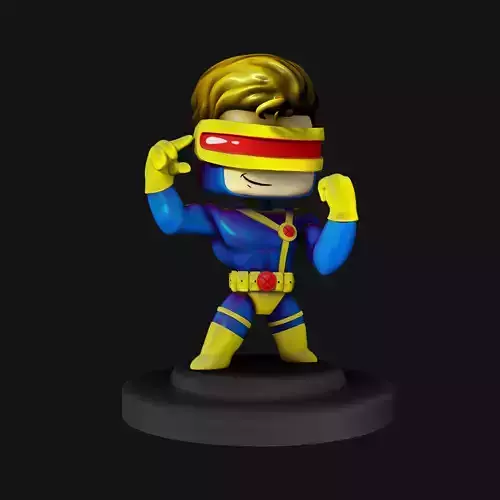 Cyclops STL x-men minifigure 3D model 3D printable | CGTrader