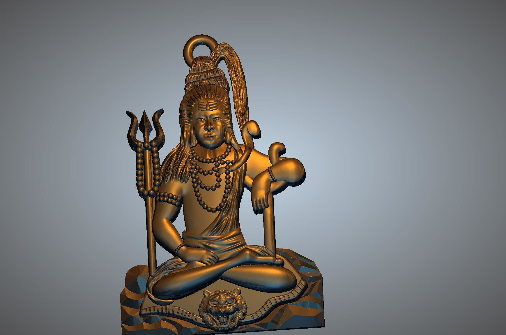 SHIV JI 3D model 3D printable | CGTrader