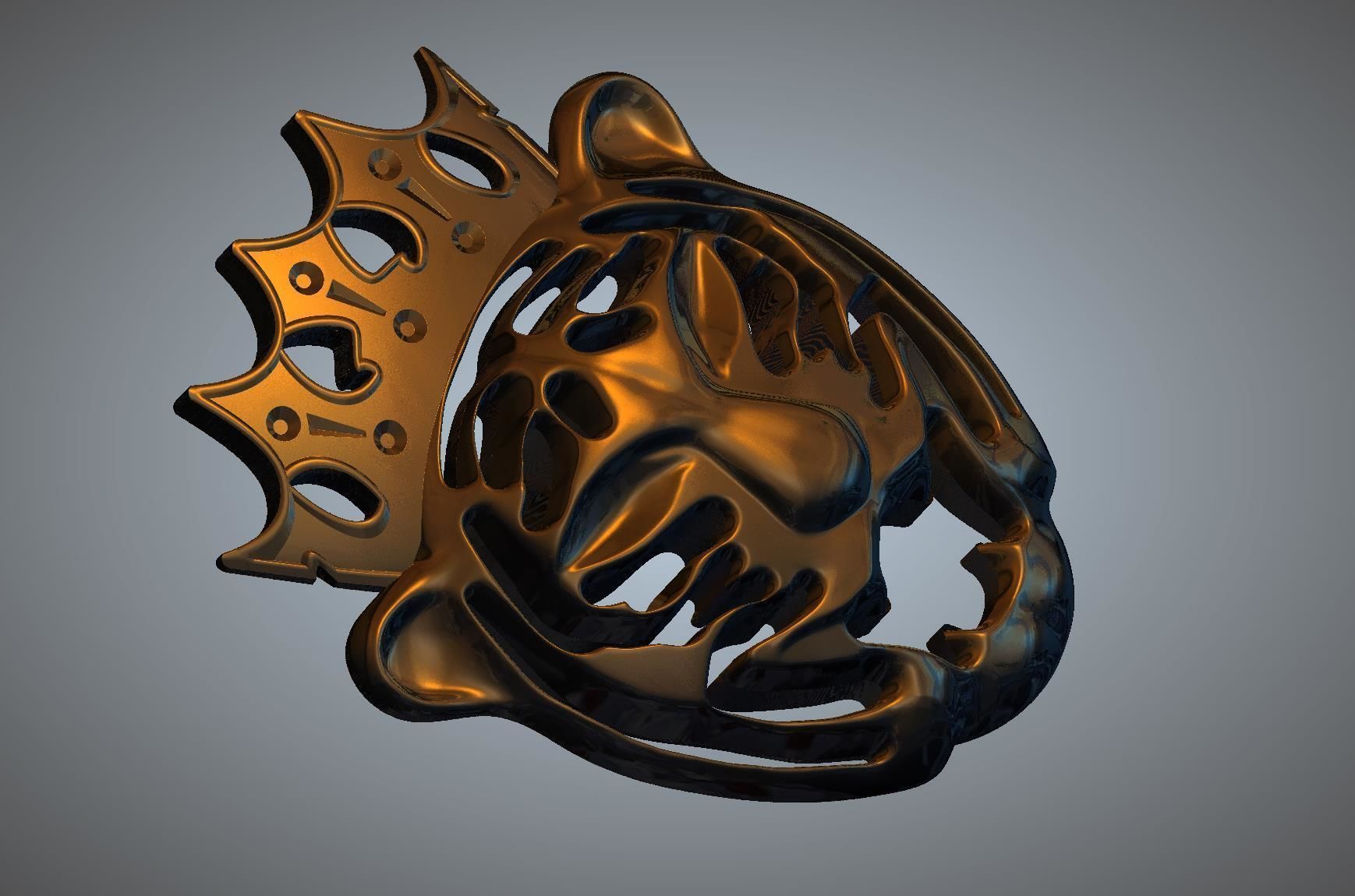 Tiger Face 3D model 3D printable | CGTrader