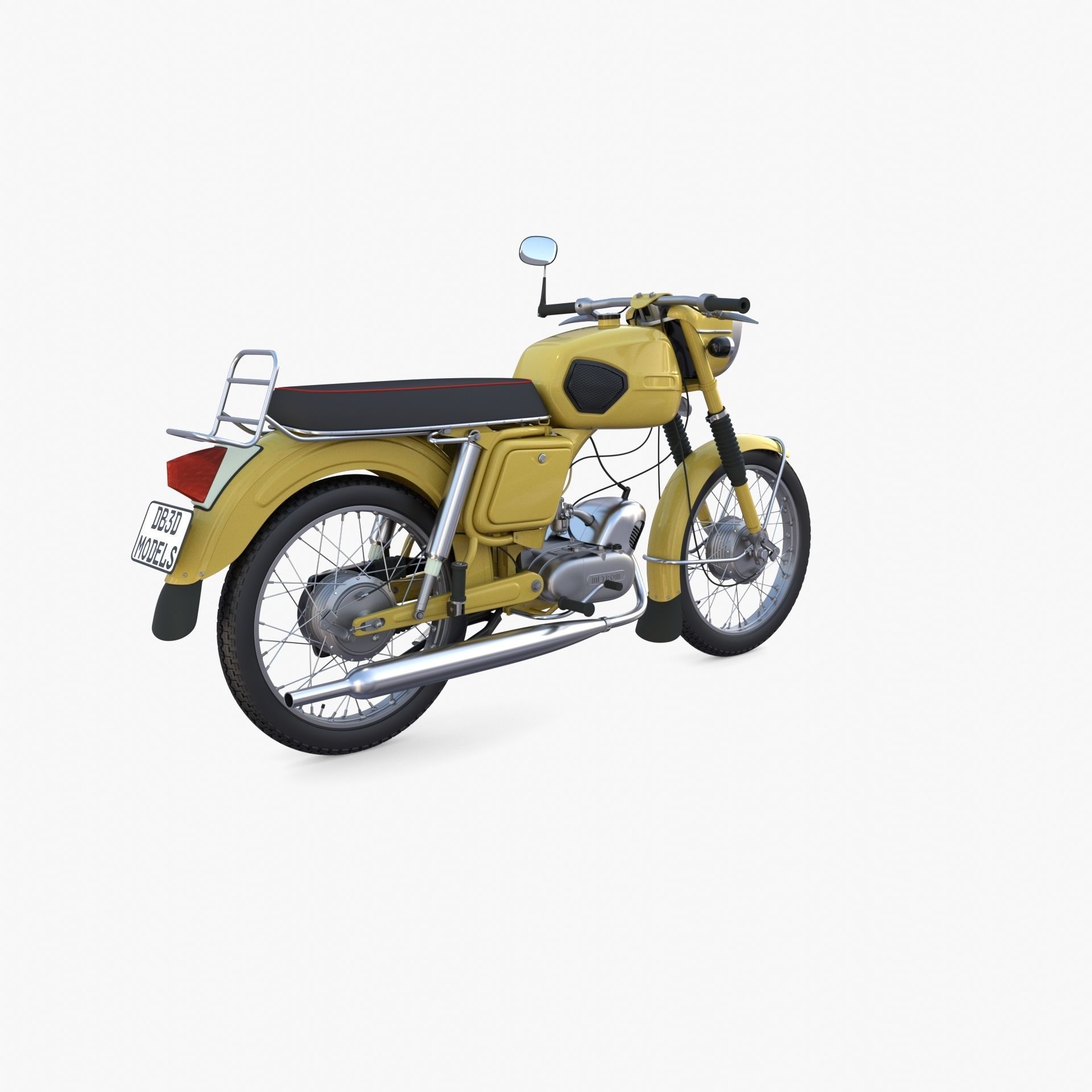 Generic motorcycle 3D model | CGTrader