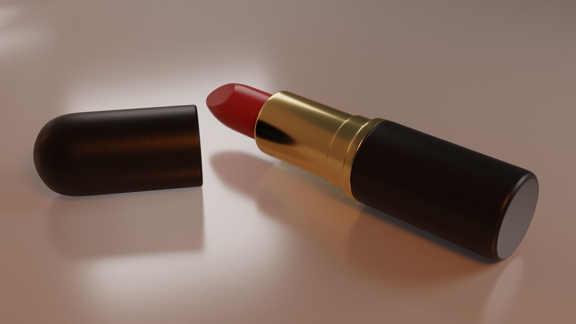 Red Lipstick - Free 3D Model with 2K Texture free VR / AR / low-poly 3D ...