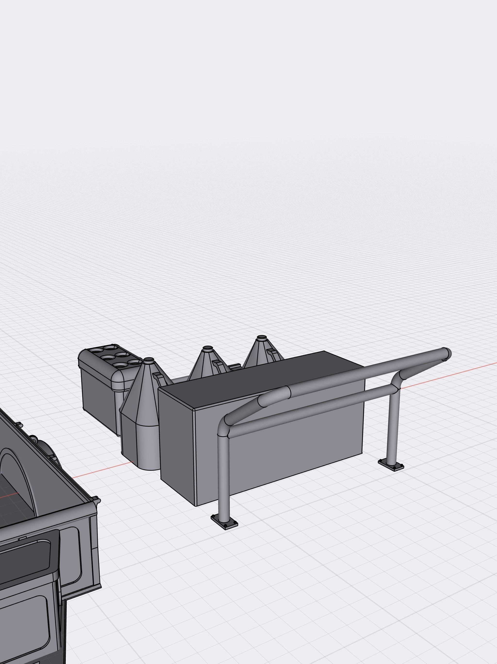 Drag Week Trailer Accessories for Box Trailer or Diorama 3D model 3D ...