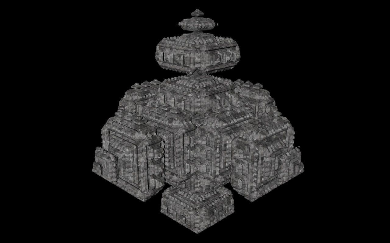 Prehistoric alien mothership free 3D model | CGTrader