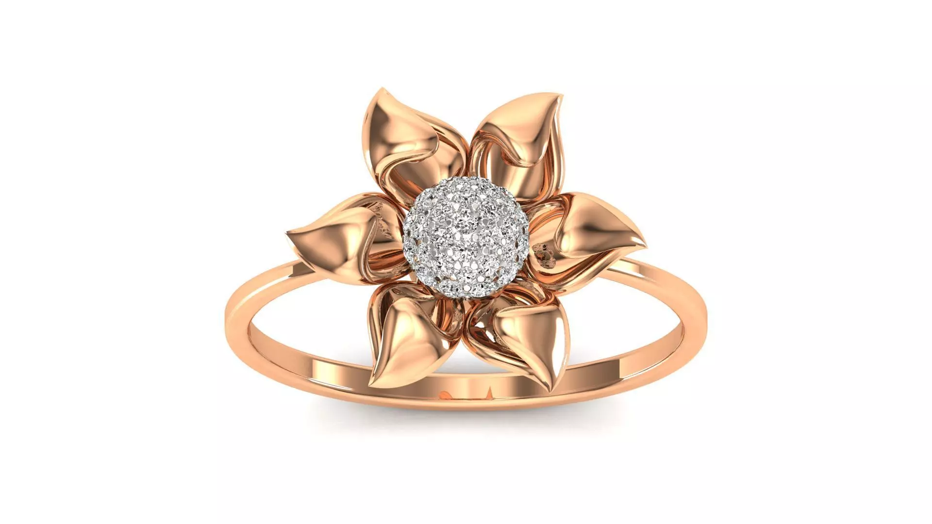 flower ring 3D model 3D printable | CGTrader