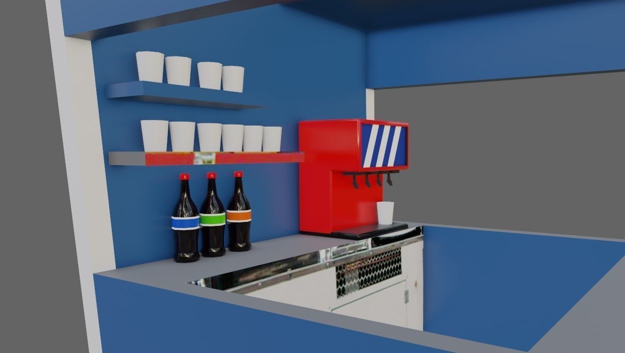 3D model Soda Stand - Shop - Refrigerante VR / AR / low-poly | CGTrader
