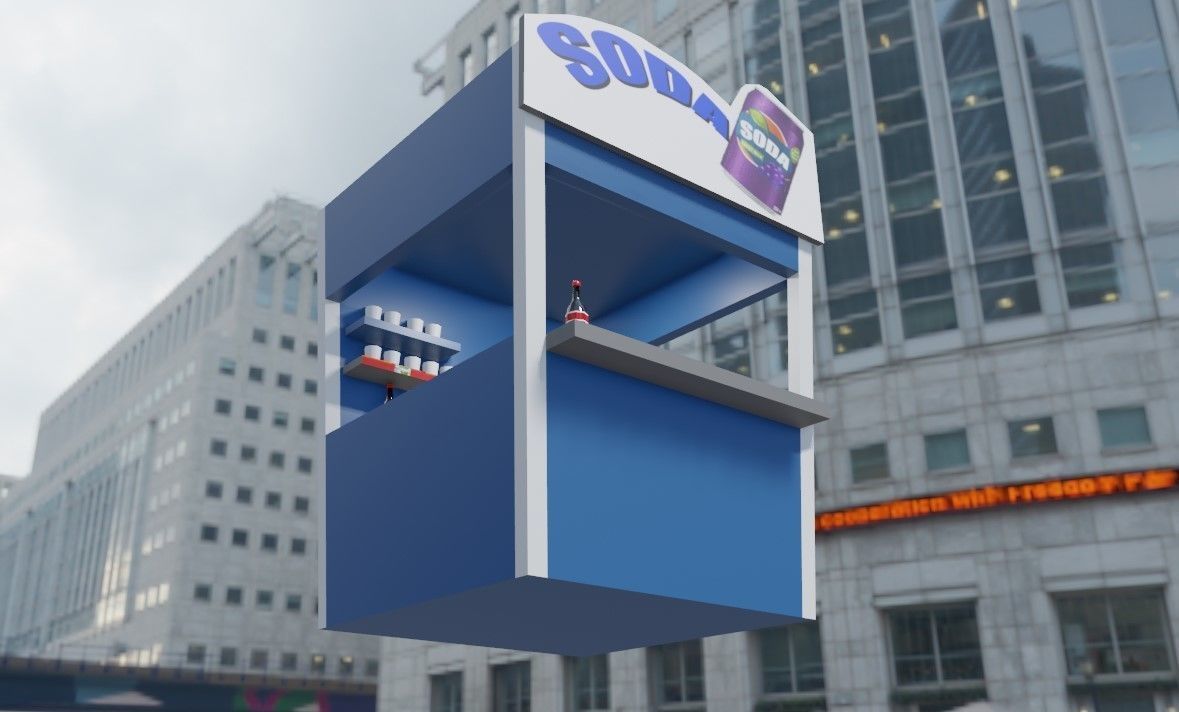 3D model Soda Stand - Shop - Refrigerante VR / AR / low-poly | CGTrader