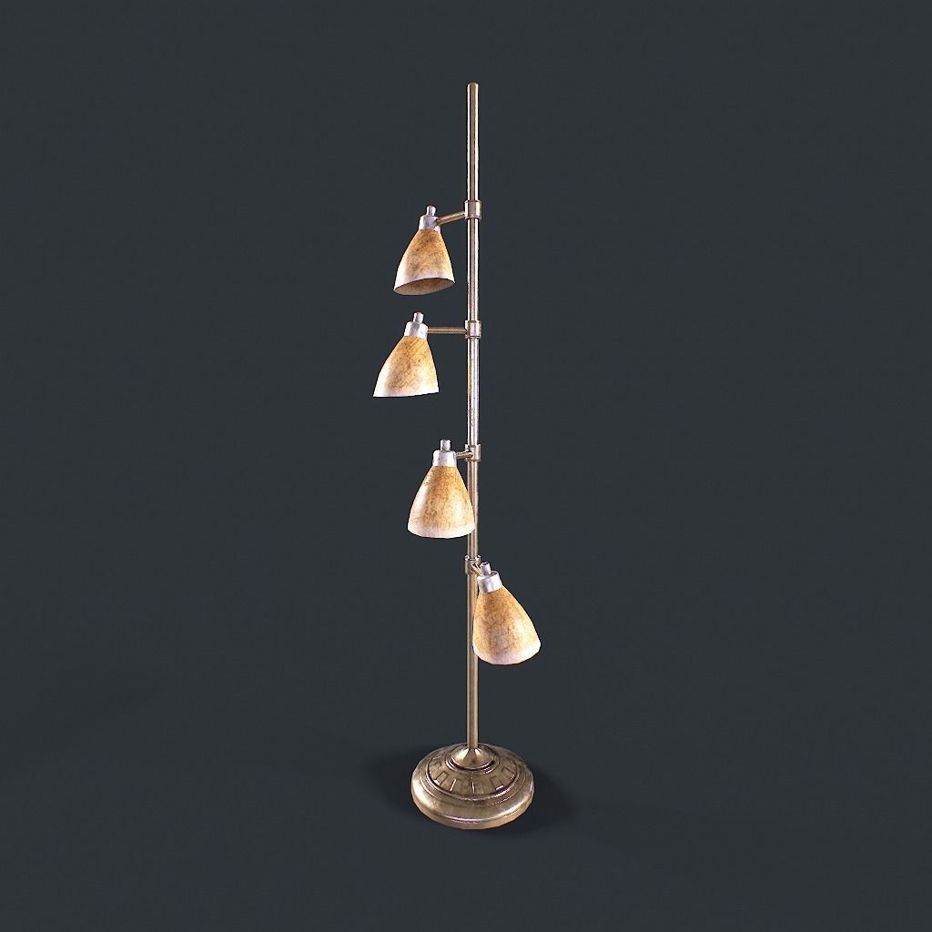 3D model Standing lamp VR / AR / low-poly | CGTrader