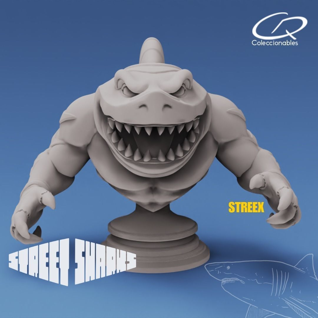 Street Sharks - Streex - Animated Series 3D model 3D printable | CGTrader