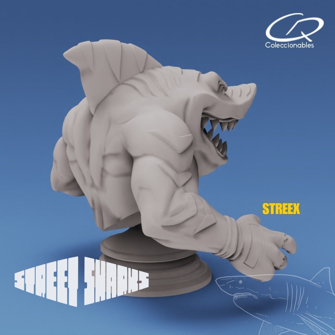 Street Sharks - Streex - Animated Series 3D model 3D printable | CGTrader
