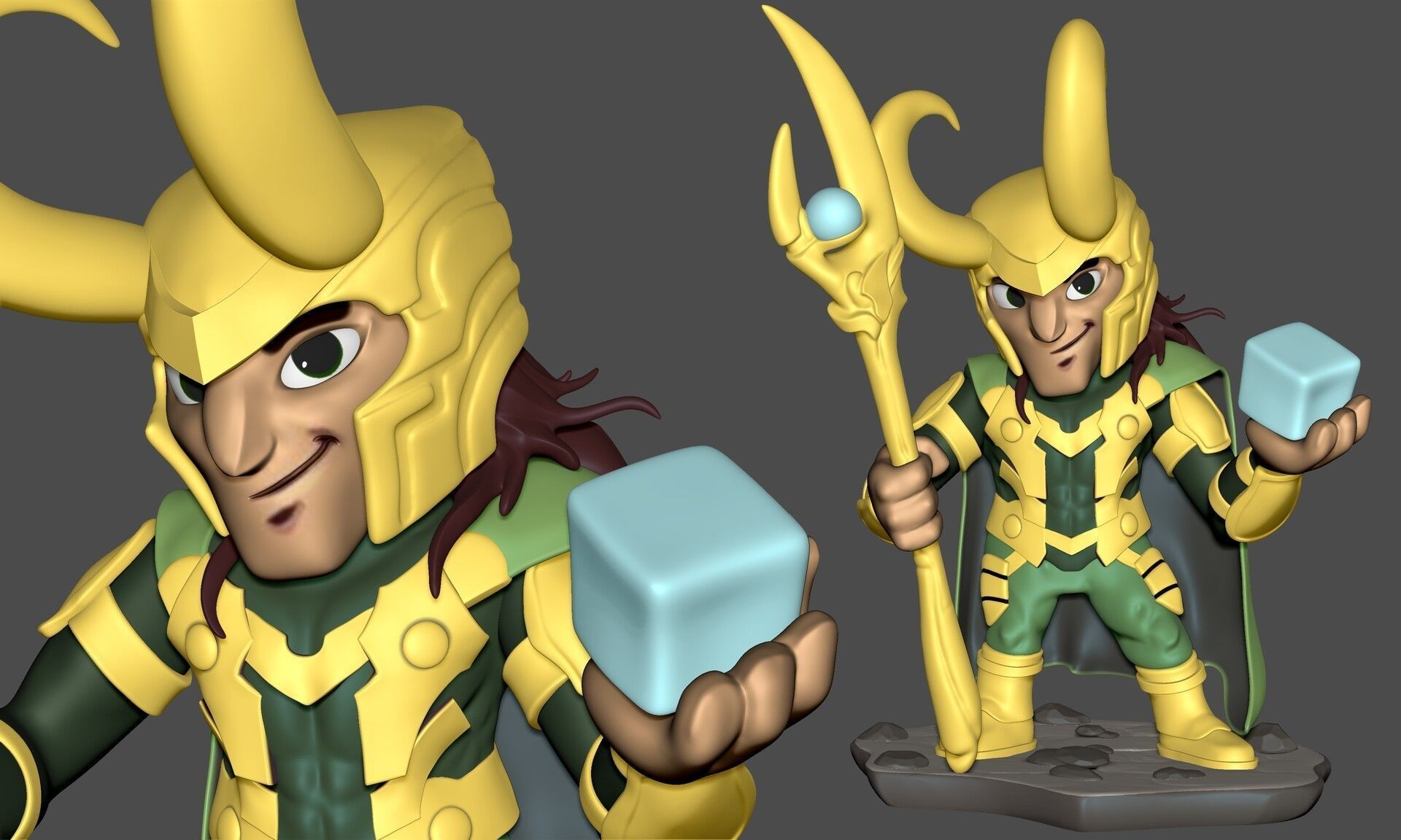 Loki STL from marvel comics 3D model 3D printable | CGTrader