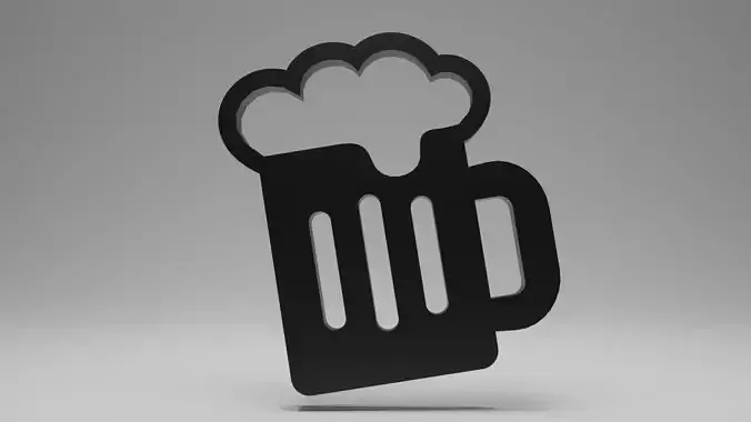 Icon Beer 3D model | CGTrader