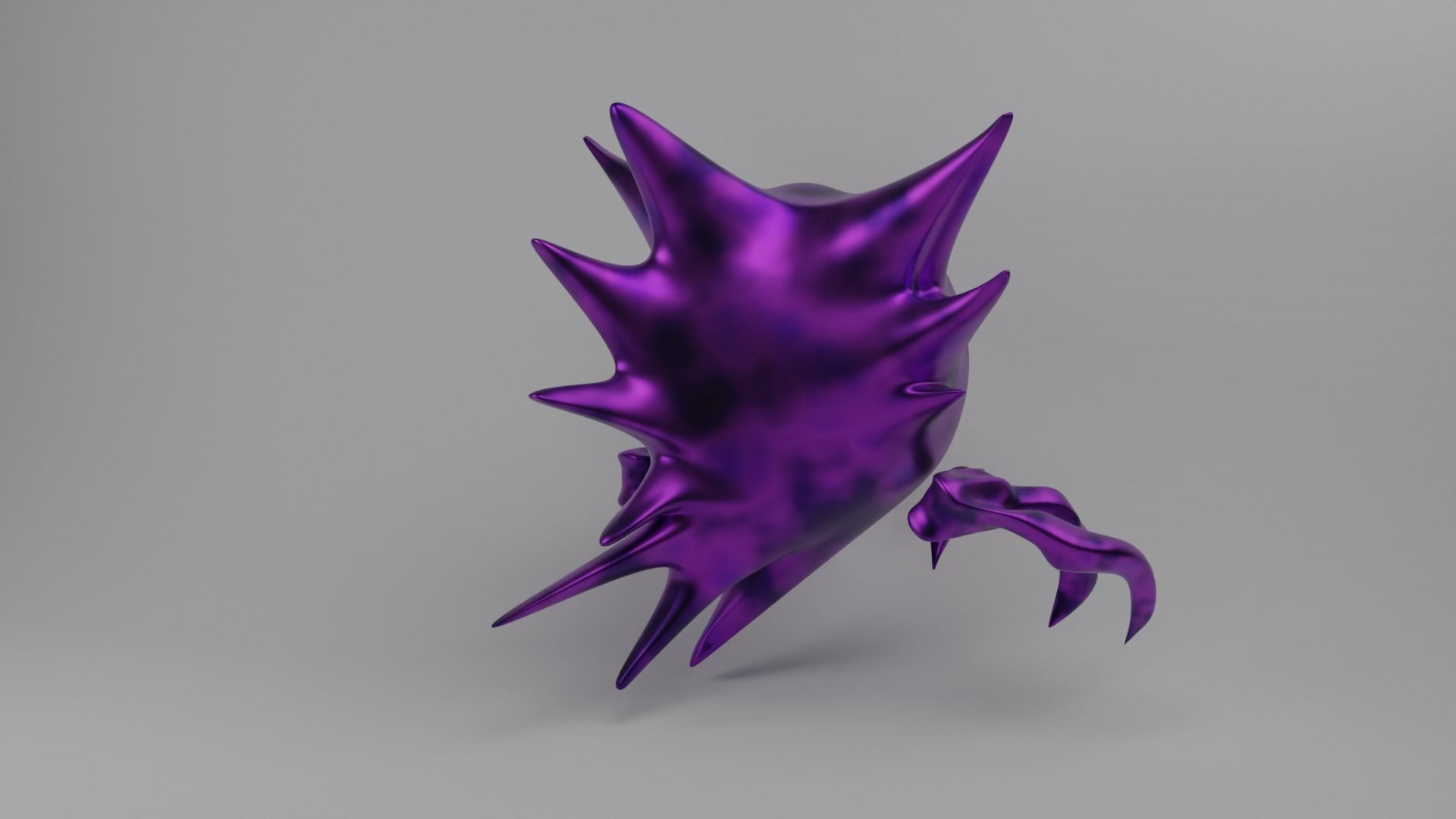 HAUNTER sculpture with spikes free 3D model | CGTrader