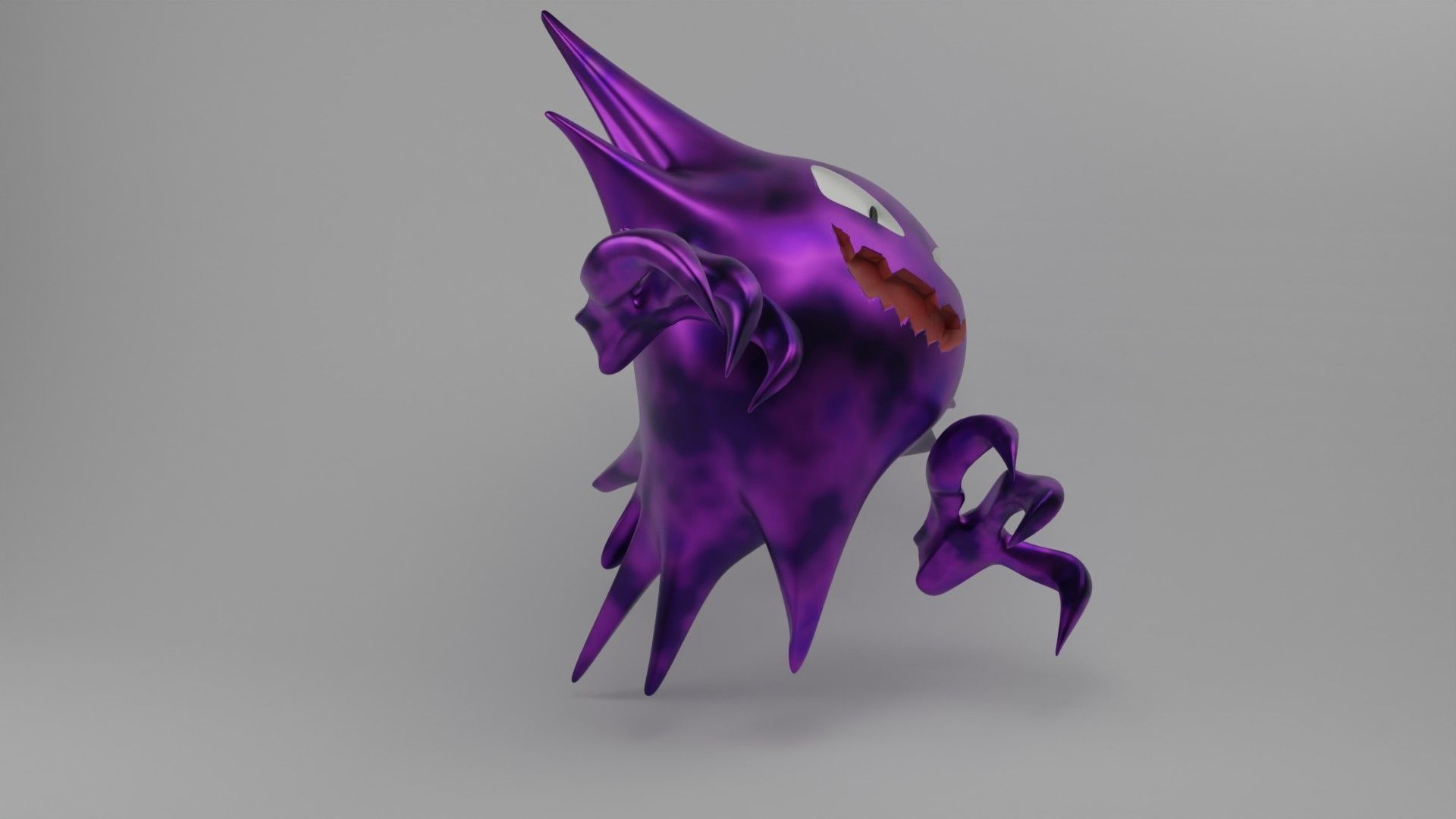 HAUNTER sculpture with spikes free 3D model | CGTrader