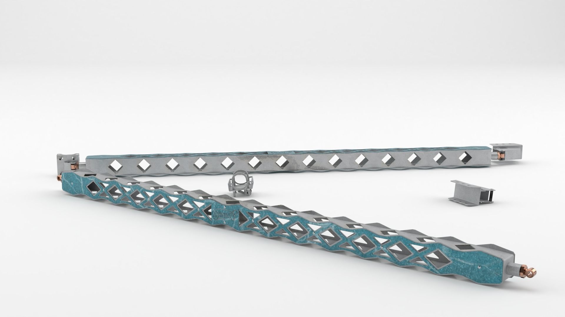 STEEL LADDER BAR 3D model | CGTrader