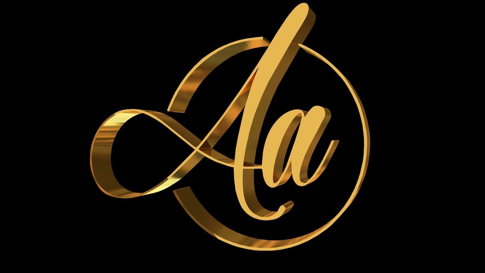 AA Logo 3D Design 3D model 3D model | CGTrader