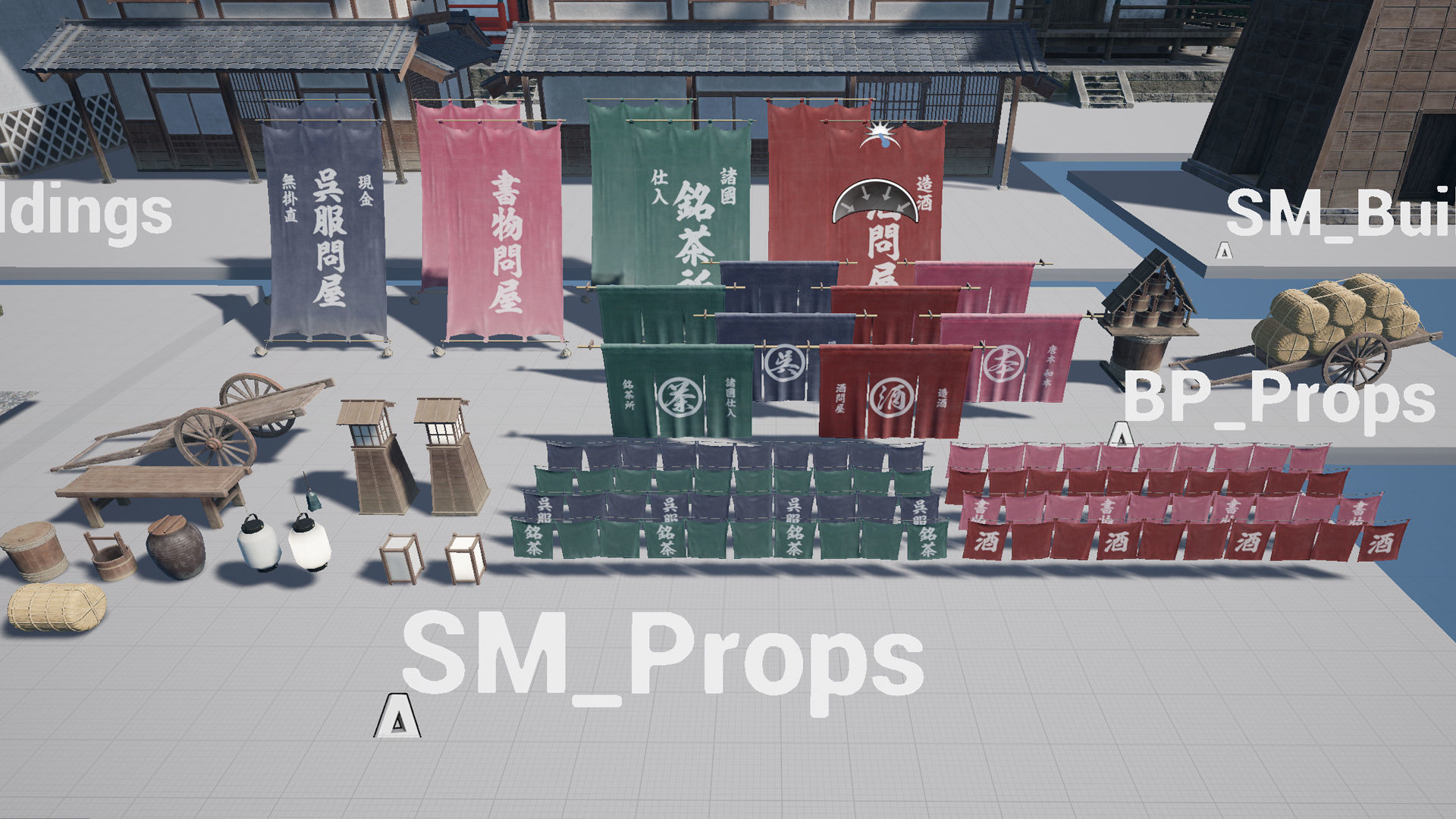 Old Japanese Town 3D model | CGTrader