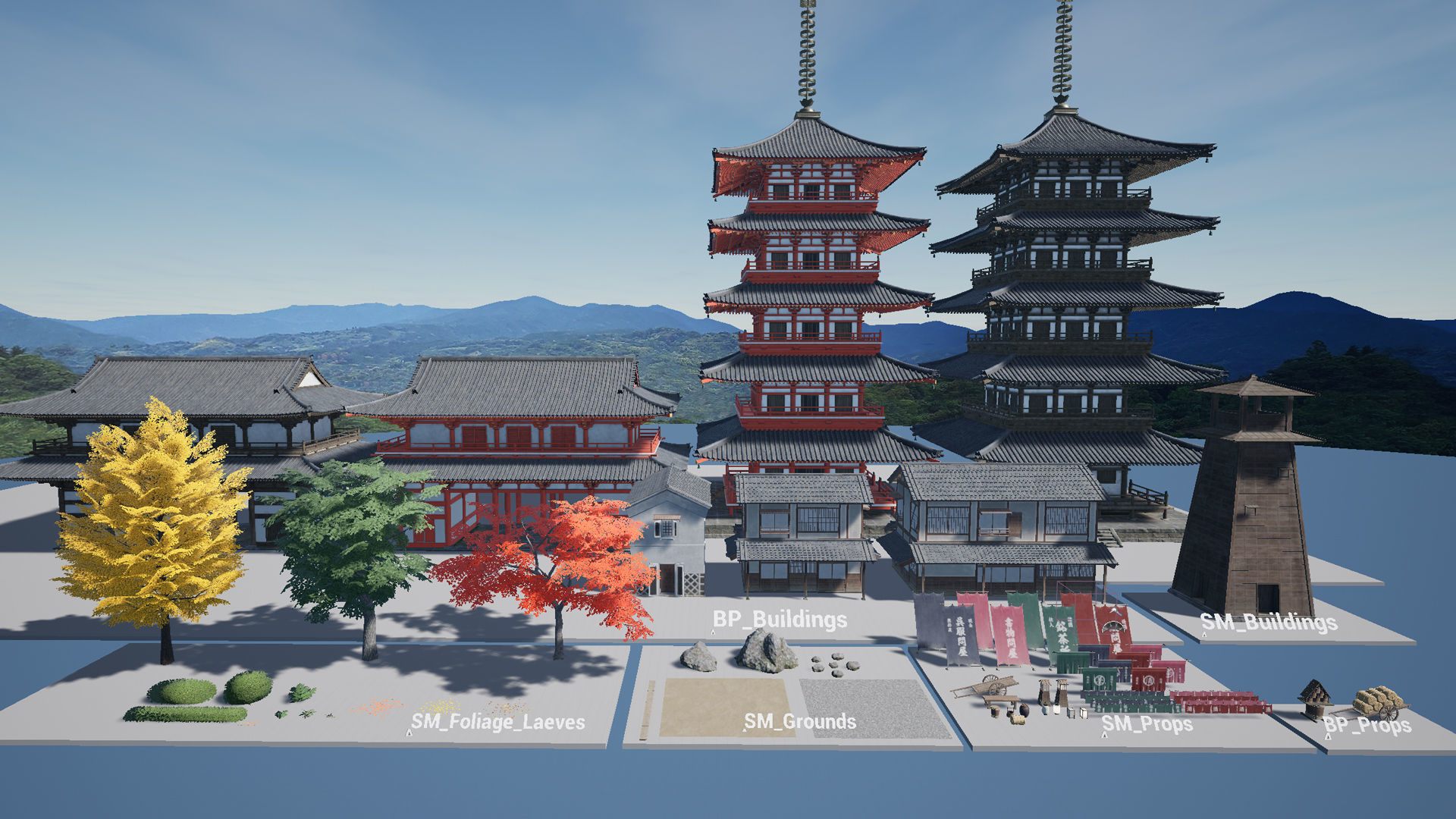 Old Japanese Town 3D model | CGTrader