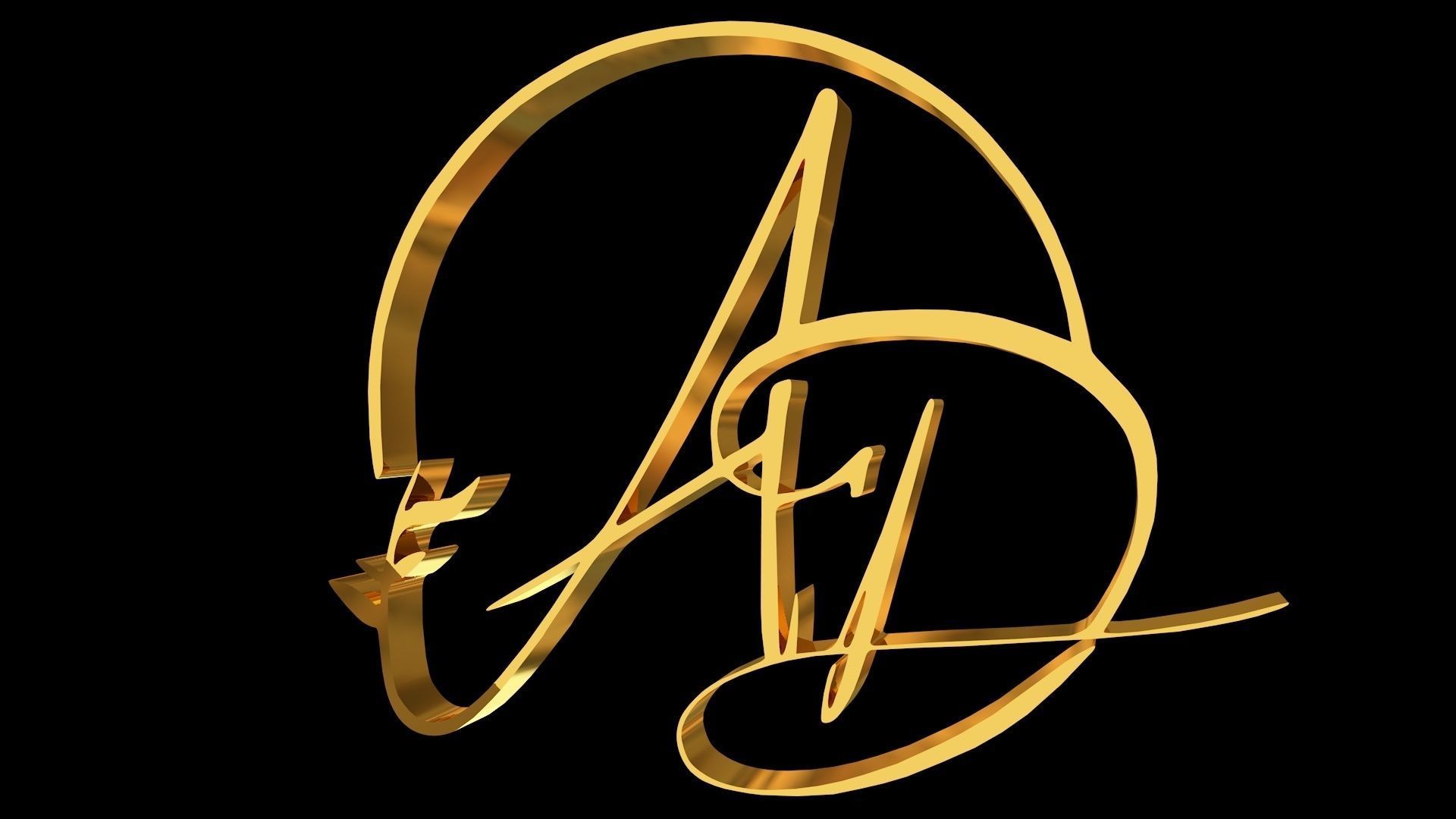 AD Logo 3D Design 3D model 3D model | CGTrader