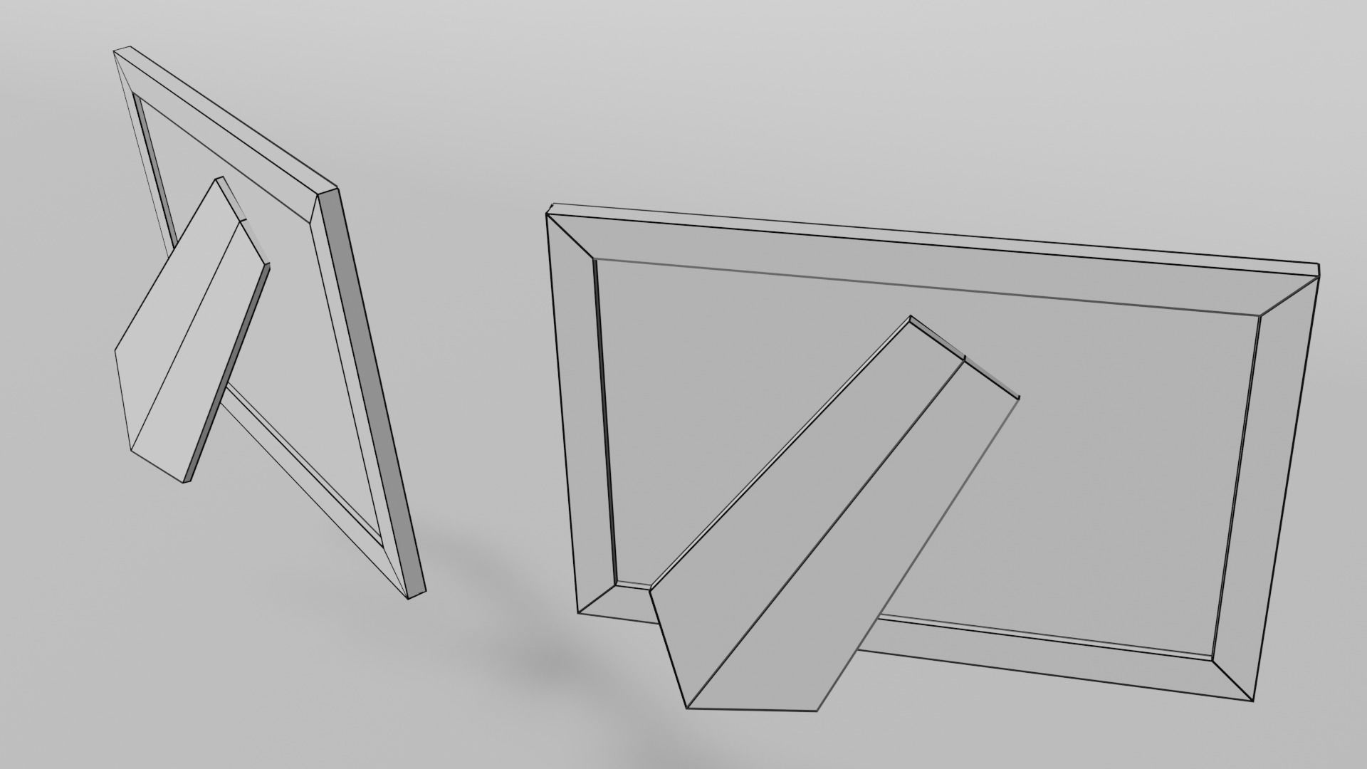 3D model Low polly Frame VR / AR / low-poly | CGTrader