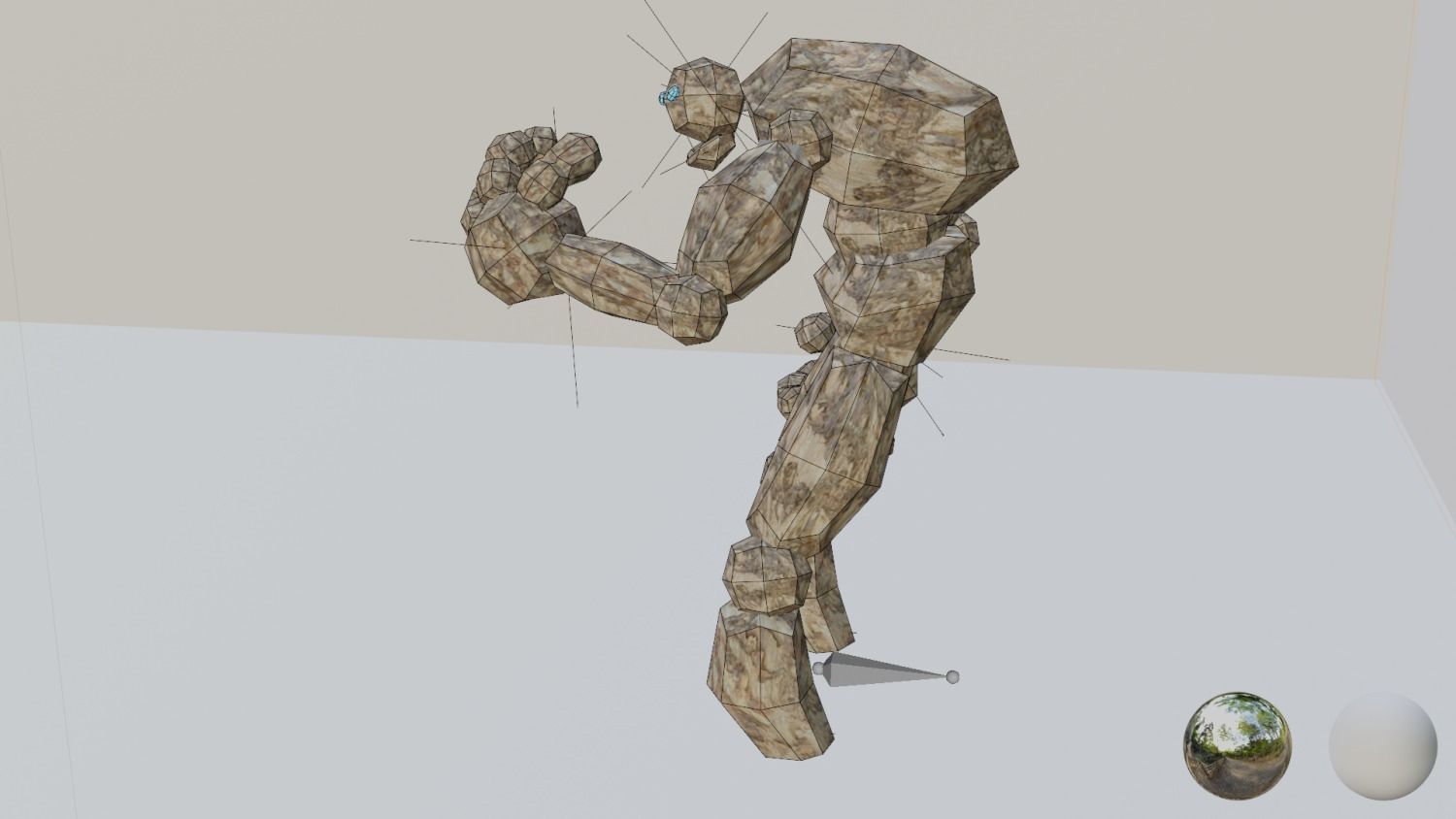 Golem humanoid 3D model animated rigged | CGTrader