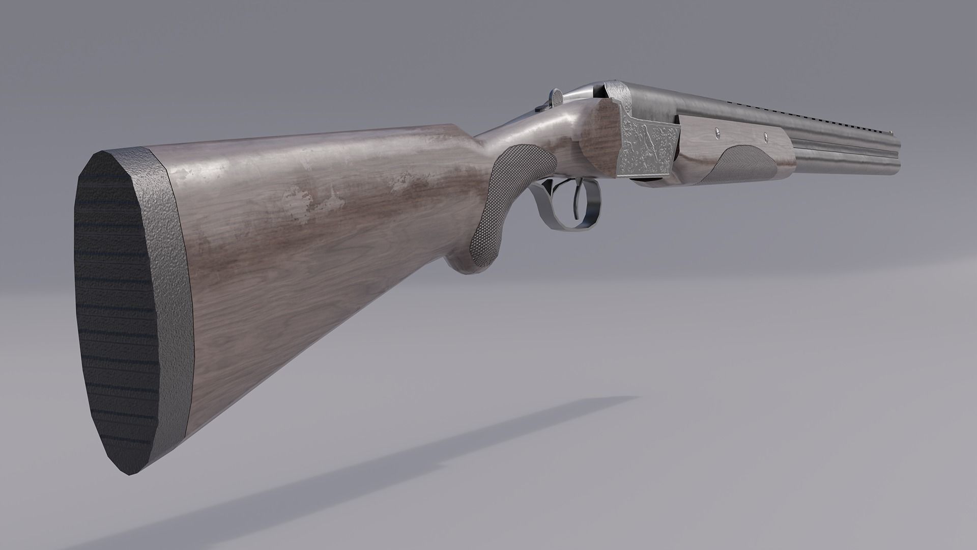 3D model TOZ-34 Vertical Double-barreled shotgun VR / AR / low-poly ...