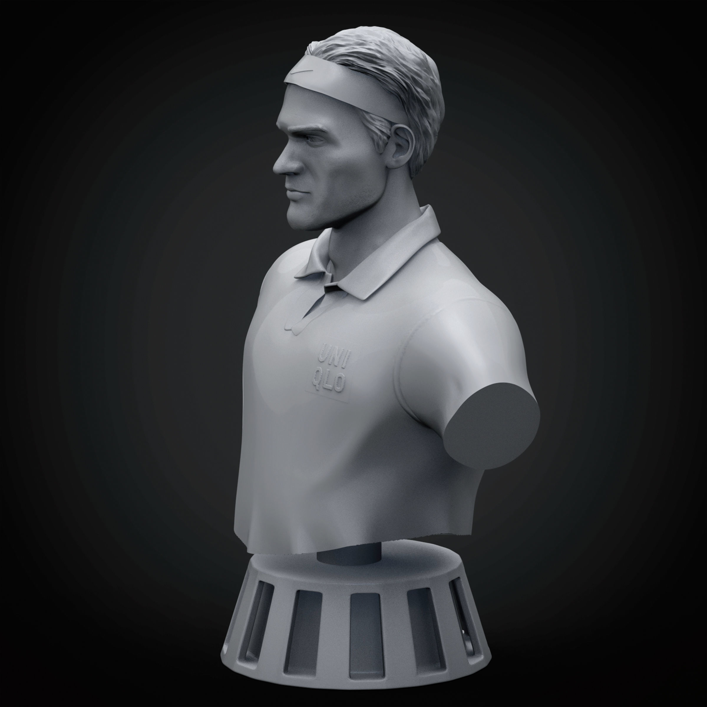 Roger Federer 3D Printable 3D model 3D printable | CGTrader