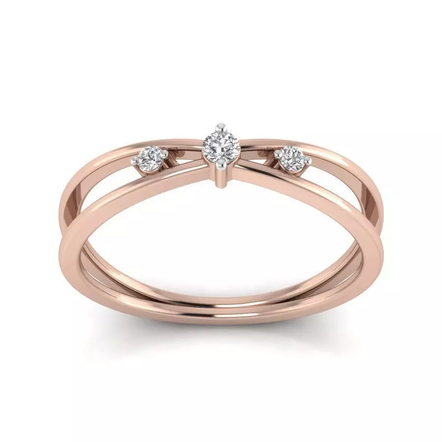 Women solitaire ring 3dm stl render detail 3D print model 3D model 3D ...
