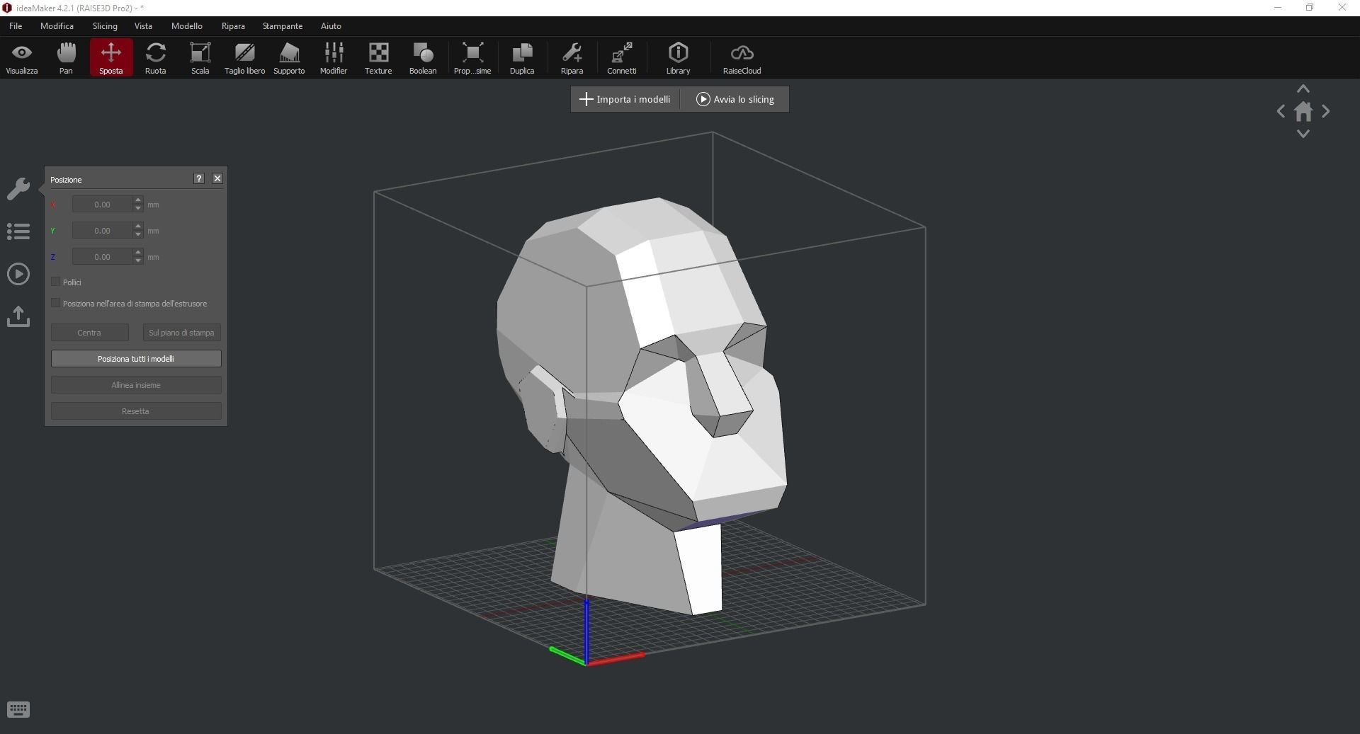 Polygonal Head 3D model 3D printable | CGTrader