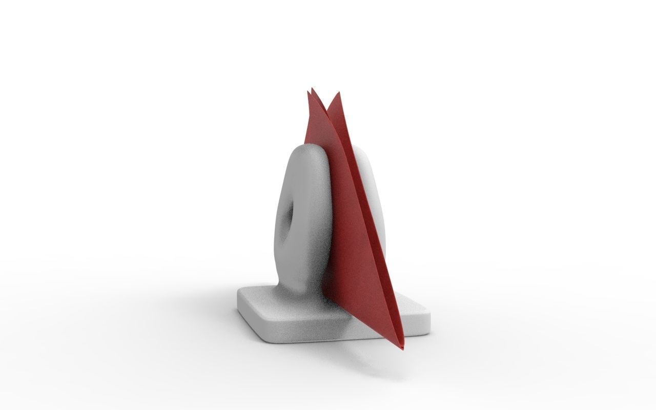 Paper handkerchief stand free 3D model | CGTrader
