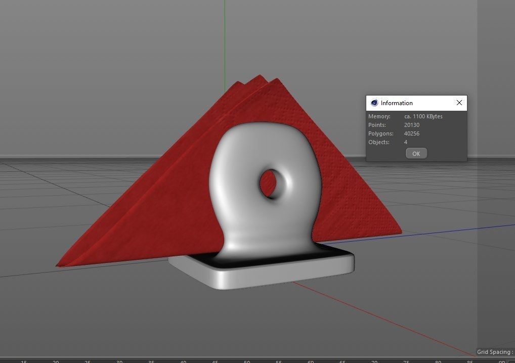 Paper handkerchief stand free 3D model | CGTrader