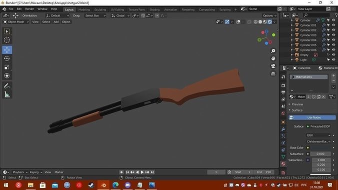 3D model Low -poly shotgun VR / AR / low-poly | CGTrader