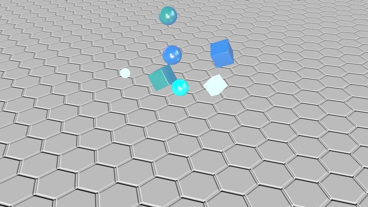 Dynamics Animation Cube and Sphere 300 frames 3D model animated | CGTrader