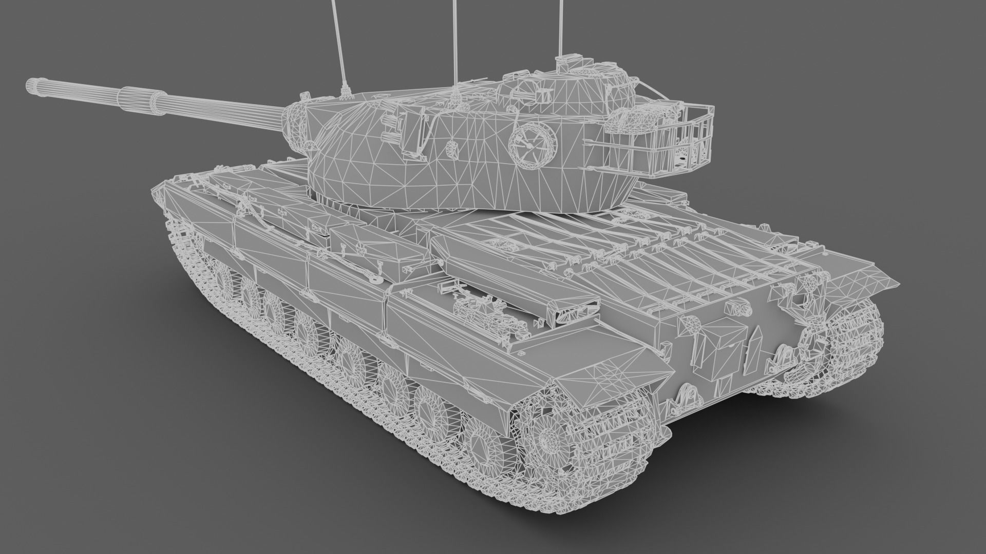 3D model FV-214 Conqueror game-ready model VR / AR / low-poly | CGTrader