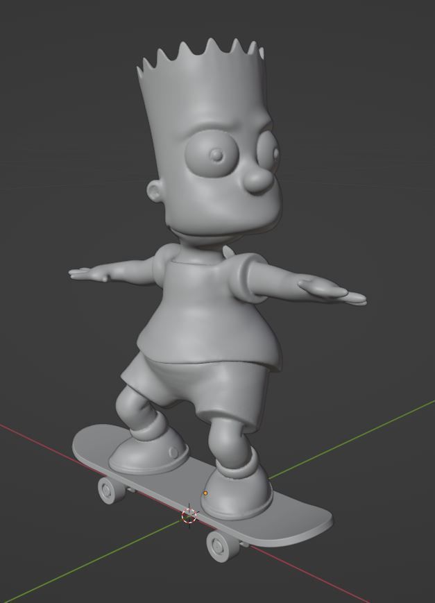 Bart Simpson 3D model 3D printable | CGTrader