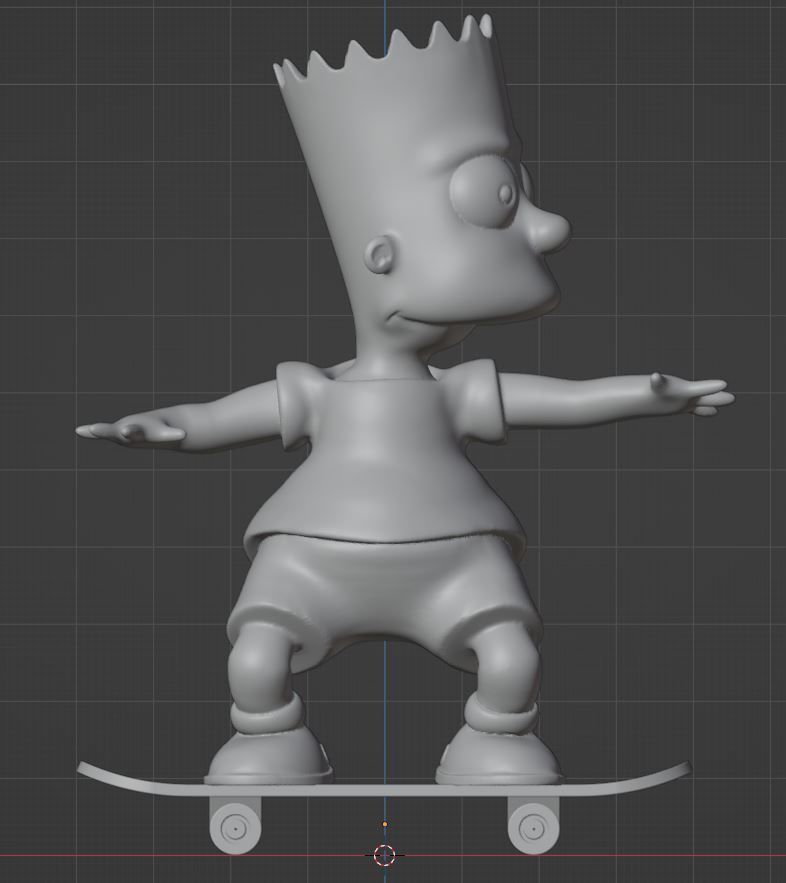 Bart Simpson 3D model 3D printable | CGTrader