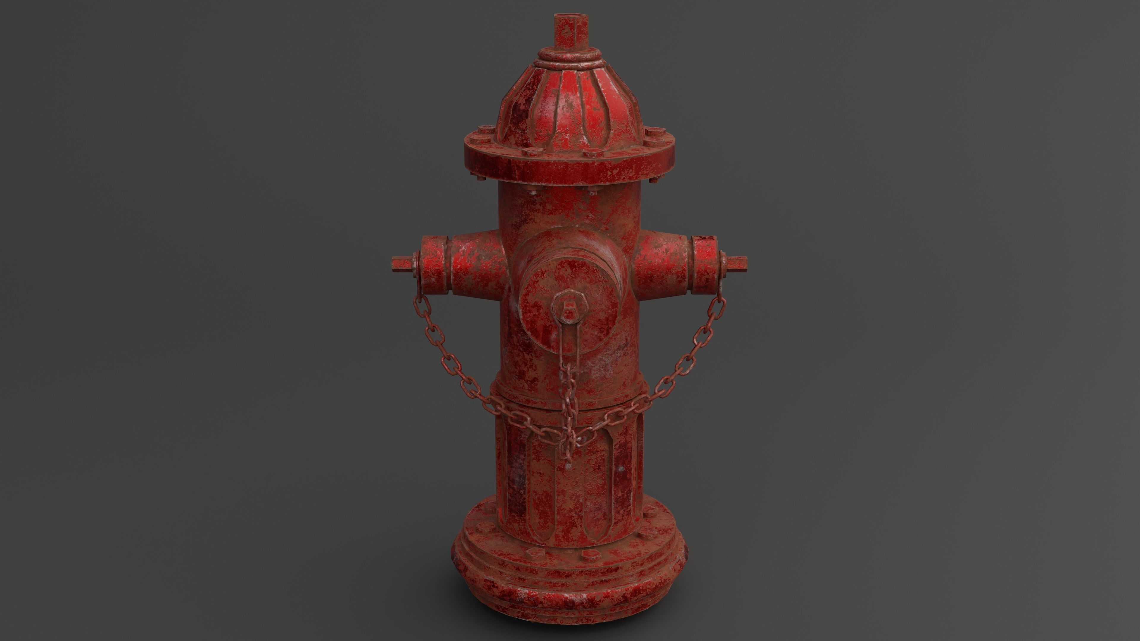 3D model Fire Hydrant Game Ready Clean And Dirty Textures VR / AR / low ...