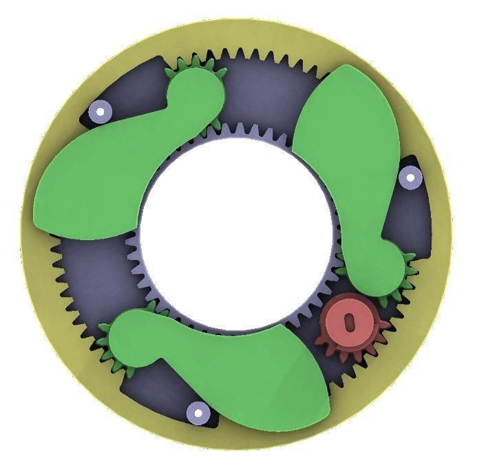 3DP3BLROD40A mechanical shutter Iris mechanism diy 3D model 3D ...