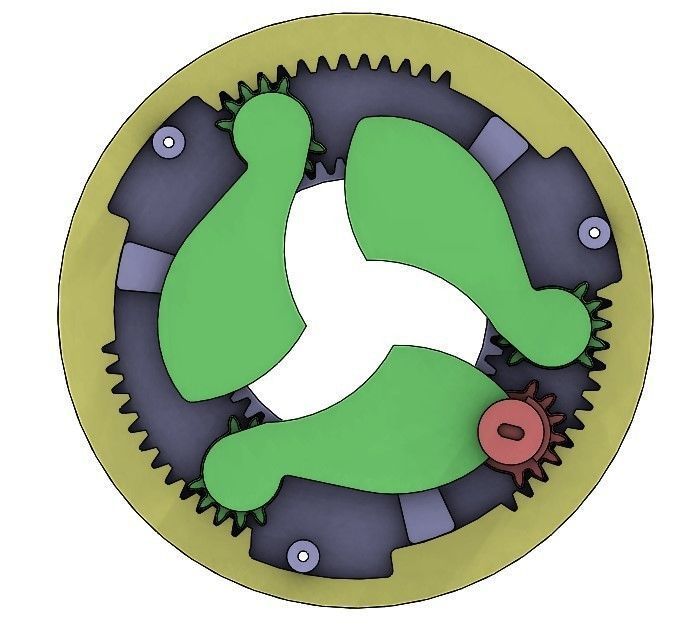 3DP3BLROD40A mechanical shutter Iris mechanism diy 3D model 3D ...
