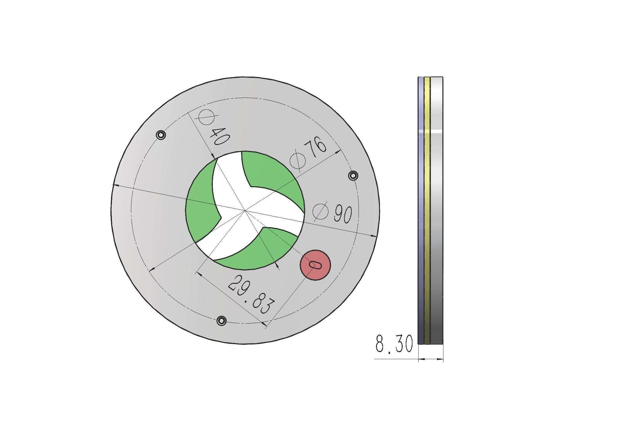 3DP3BLROD40A mechanical shutter Iris mechanism diy 3D model 3D ...
