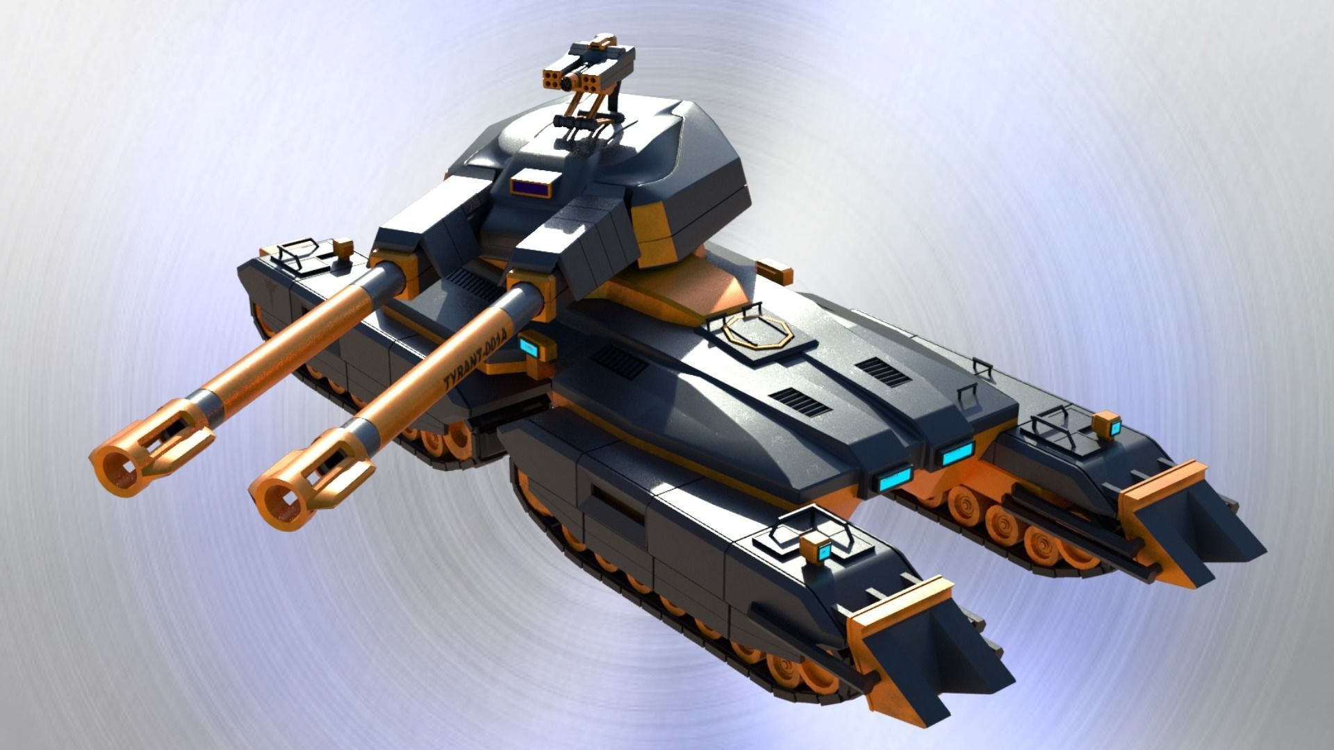 3D model Tyrant Tank-001A VR / AR / low-poly | CGTrader