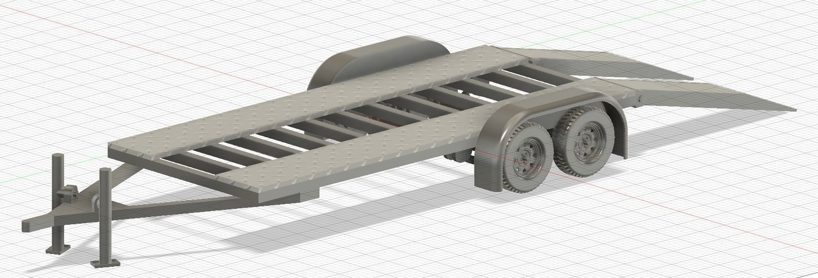 Model Car Trailers for 3D Printing 1-25 Scale 3D model 3D printable ...