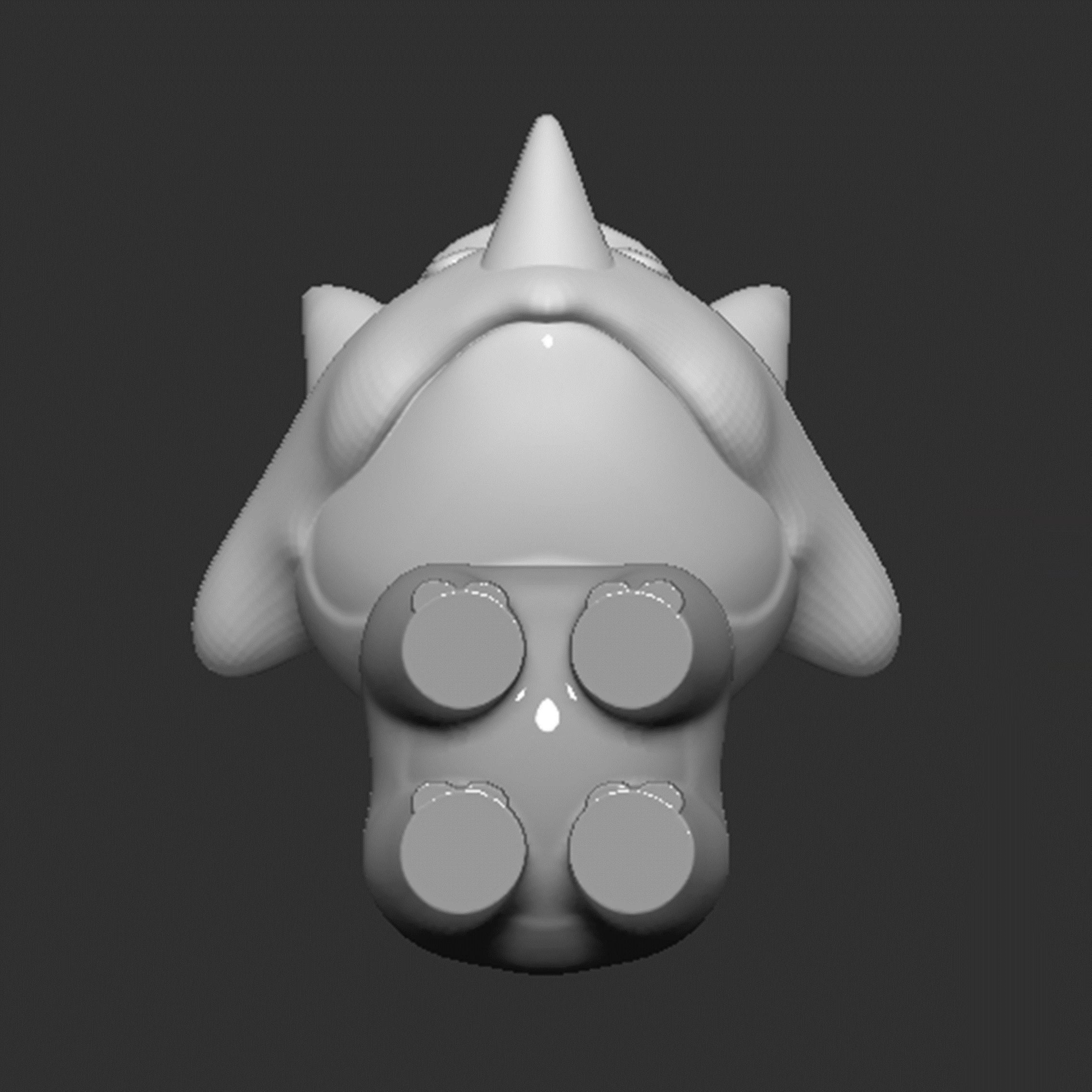 Reznor Mario Boss Closed Mouth 3D model 3D printable | CGTrader