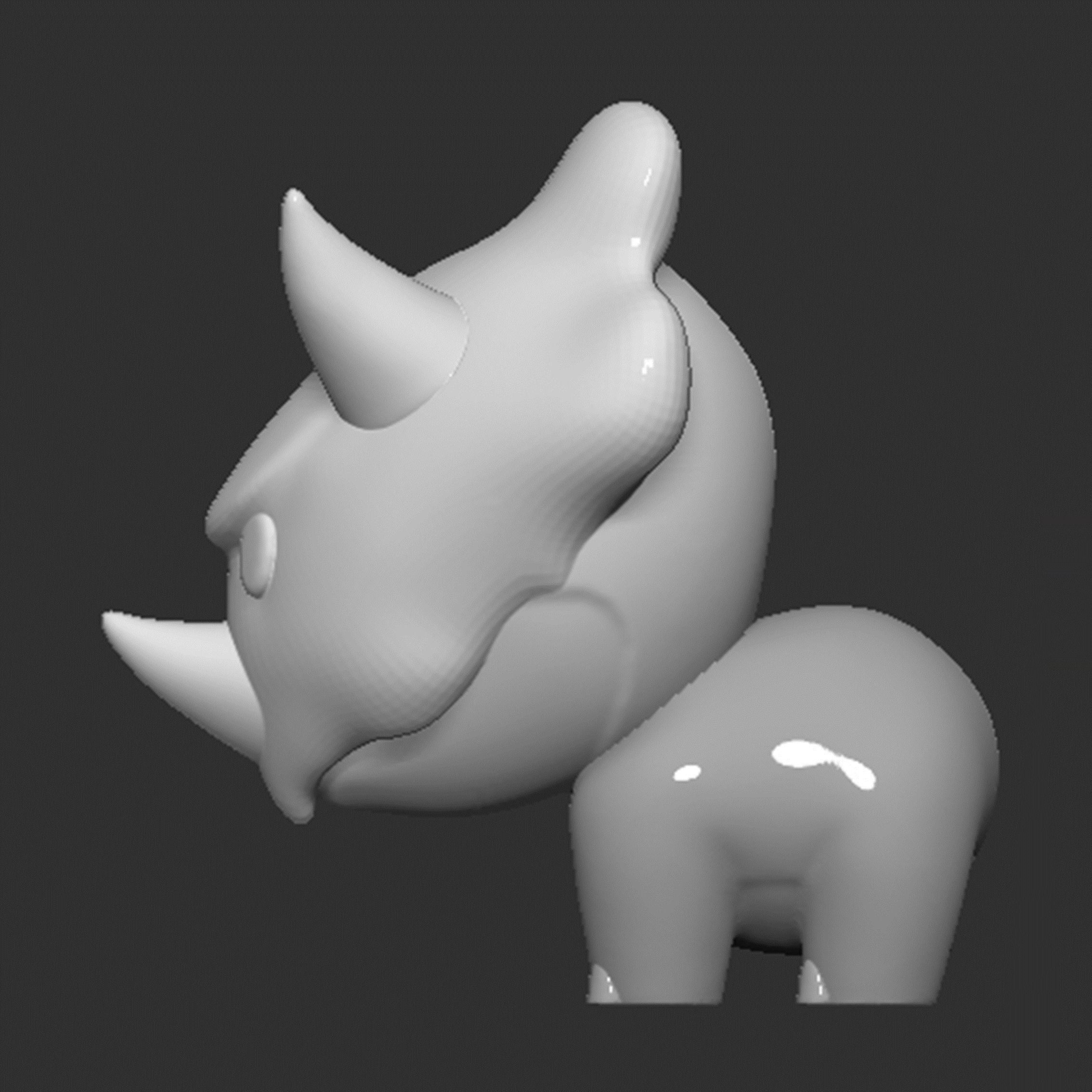 Reznor Mario Boss Closed Mouth 3D model 3D printable | CGTrader