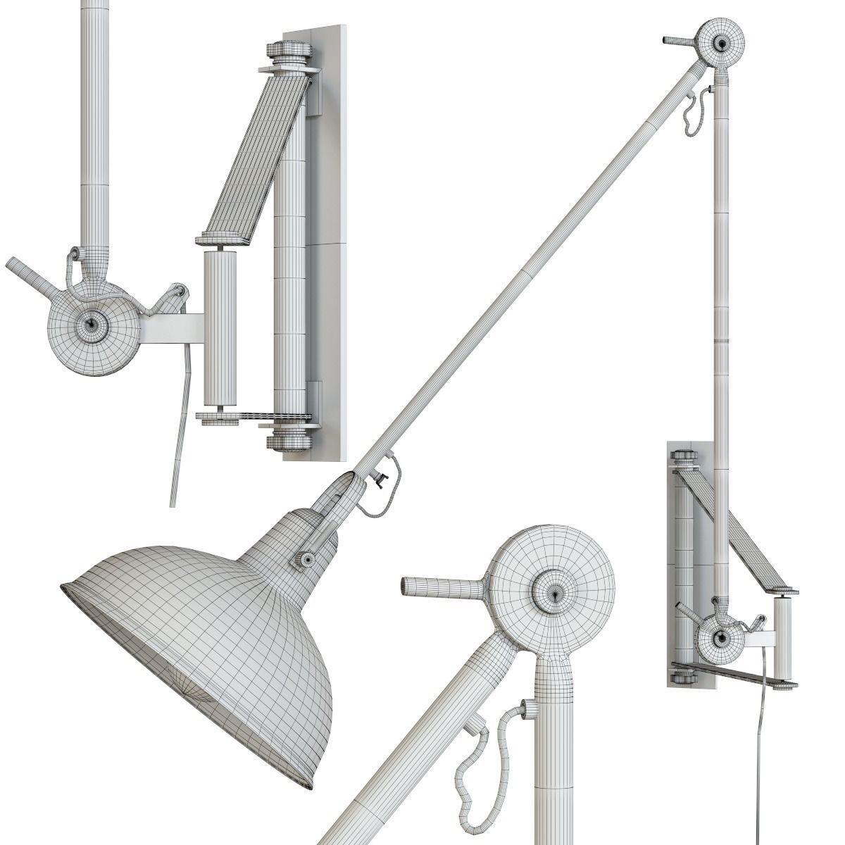 Chester Wall Light 3D model | CGTrader