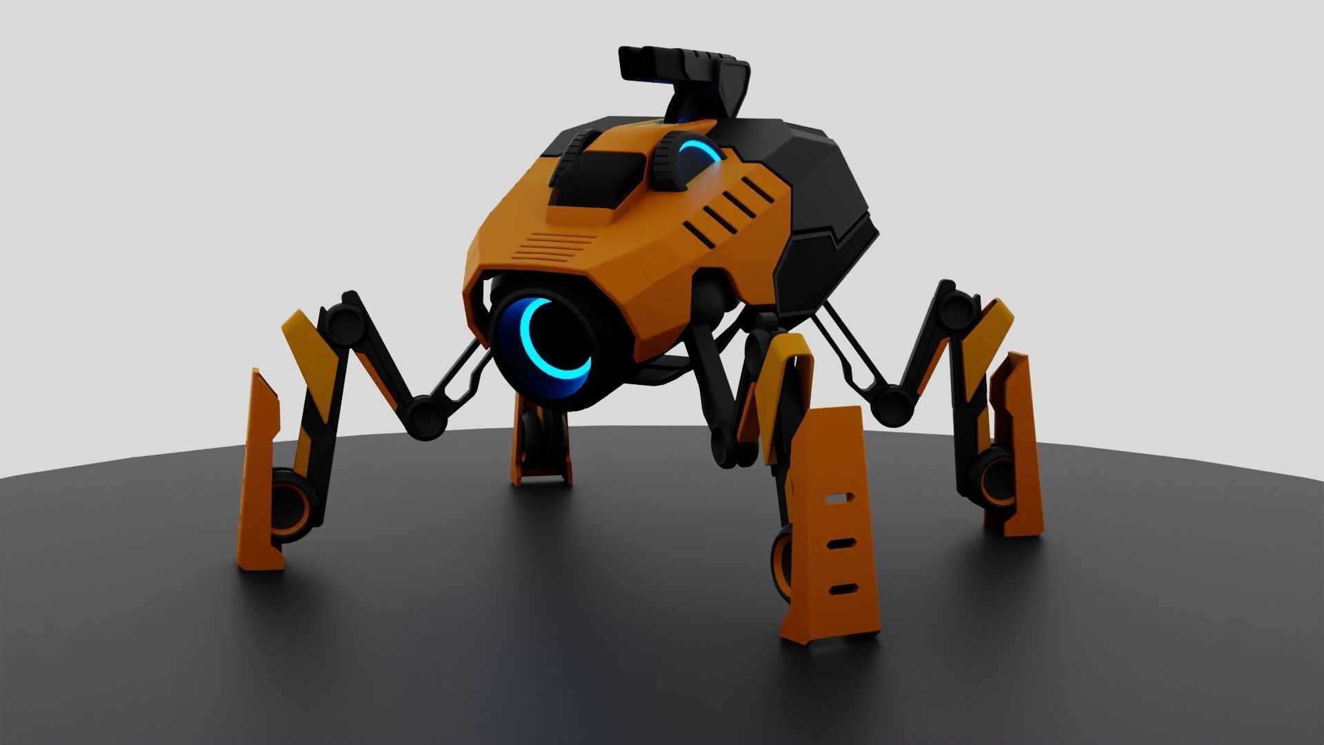 3D model Spider Robot 3D Full Rigged Animated VR / AR / low-poly | CGTrader