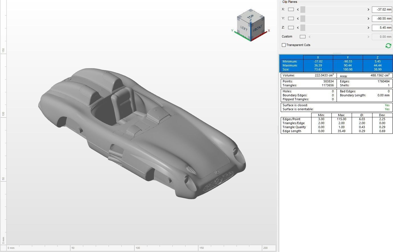 Mercedes Benz 300 SLR 1955 print 3D model 3D printable | CGTrader