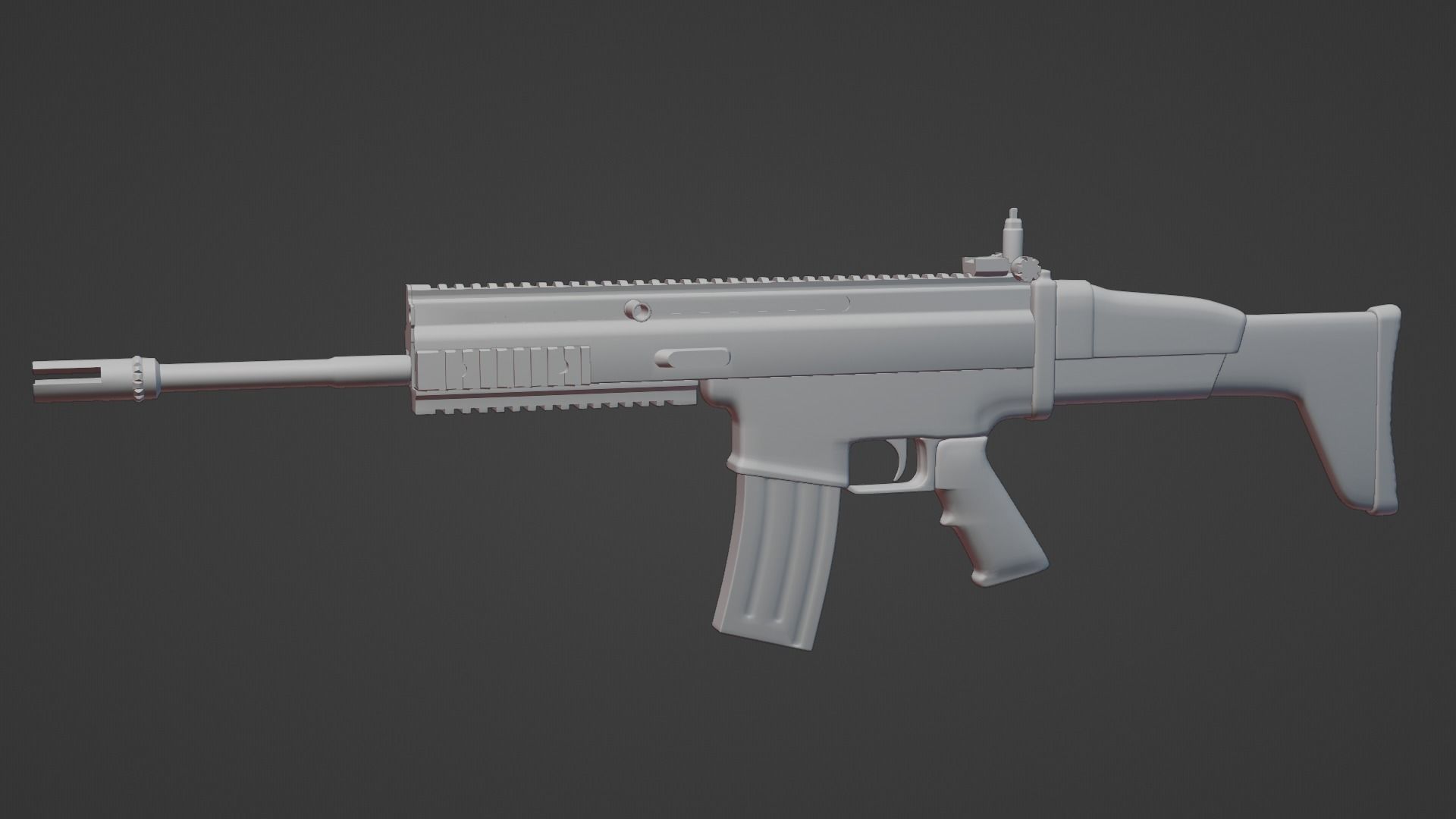 Fn SCAR 3D model | CGTrader